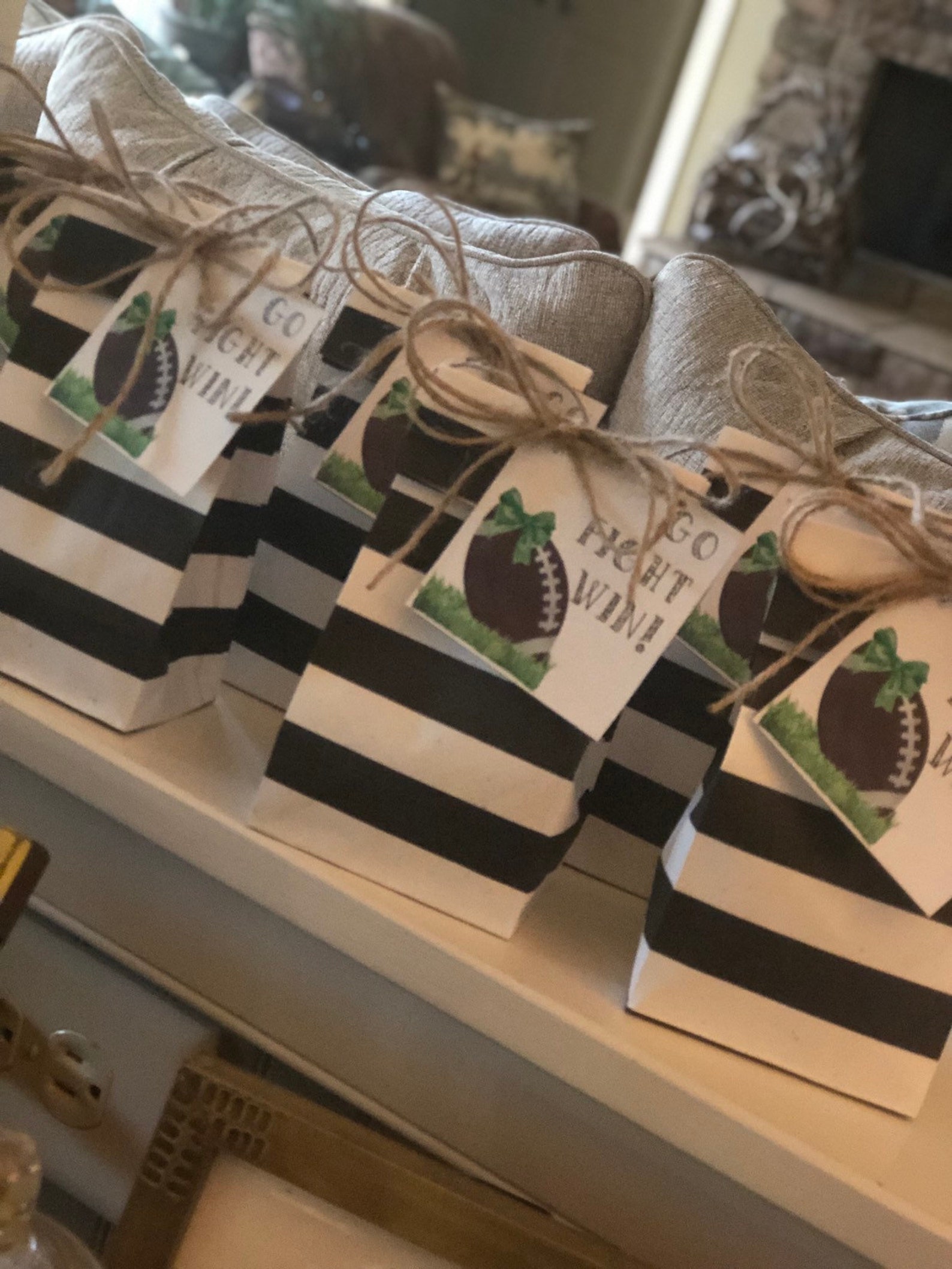 Football Printable Tags Go Fight Win Instant Download | Etsy