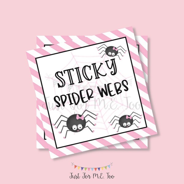 Spider Gift Tag - Etsy