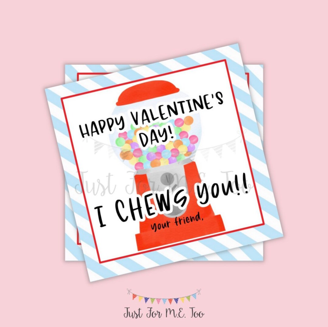 Valentine Printable Tags, Instant Download, Valentine's Day Tags ...