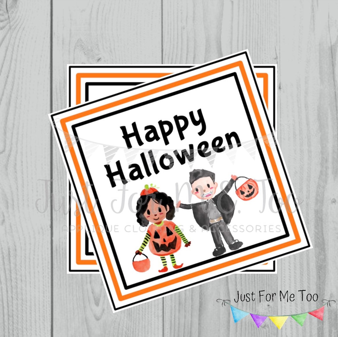 Halloween Printable Tags, Instant Download, Trick or Treat Smell My ...