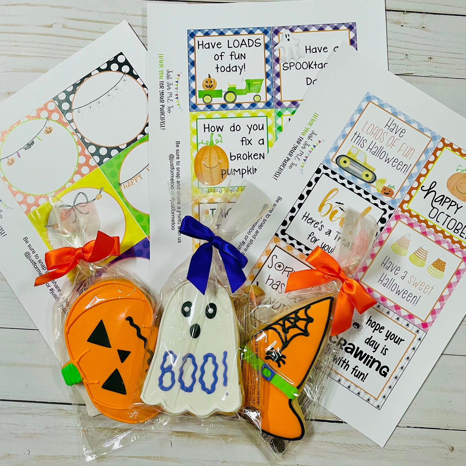October Printable Tag Bundle Digital Tags Gift Tag Happy - Etsy