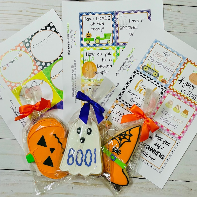 October Printable Tag Bundle Digital Tags Gift Tag Happy - Etsy