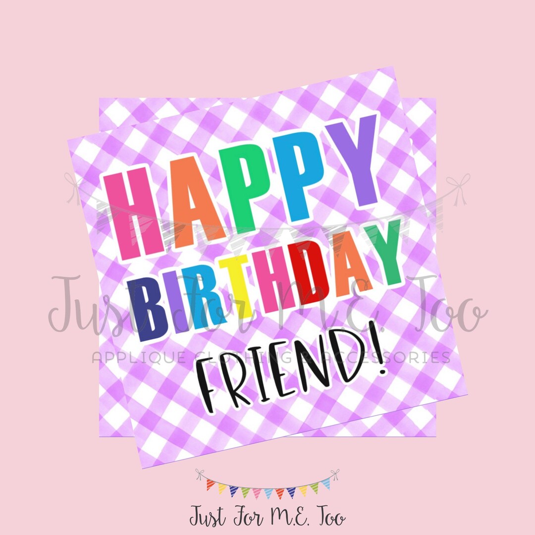 Happy Birthday Tags, Printable Tags, Birthday Printable, Happy Birthday ...