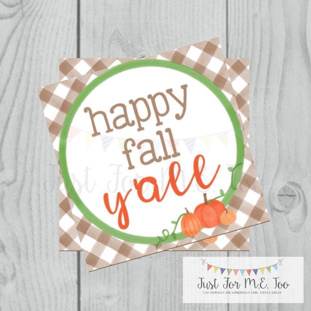 Fall Printable Tags, Instant Download, Fall Tags, Pumpkin Gift Tags ...