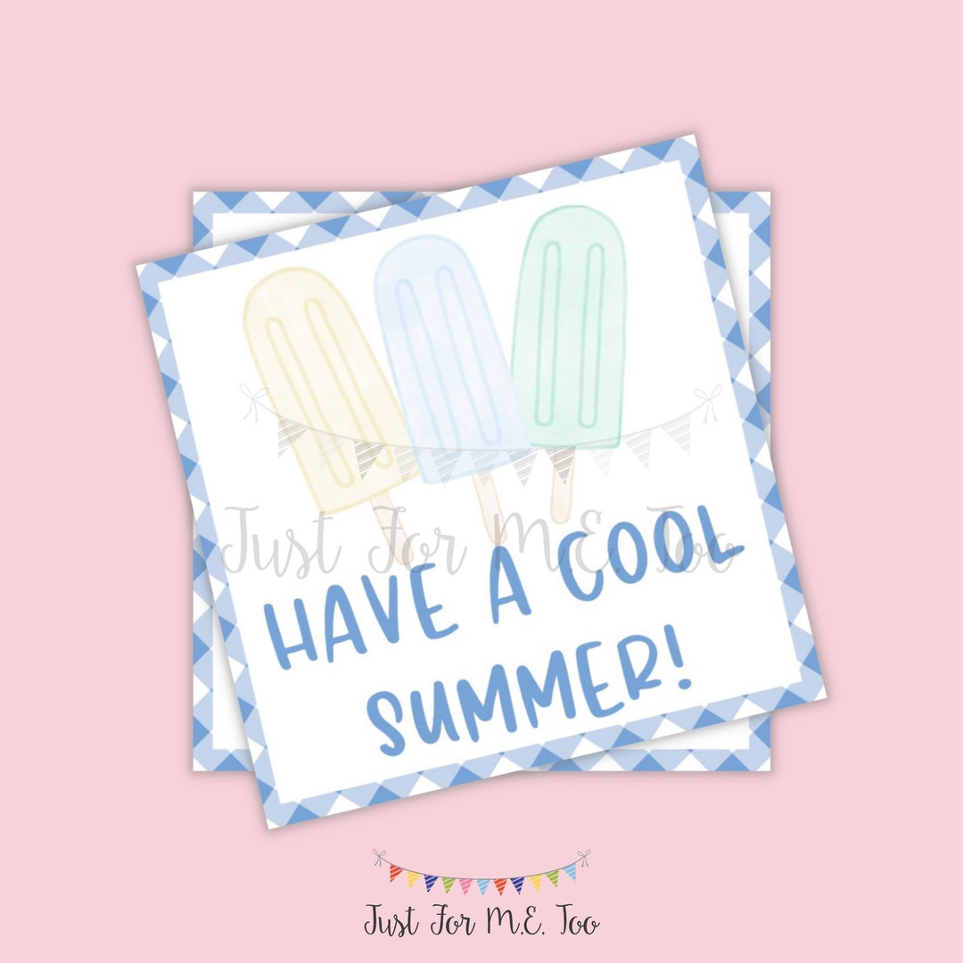 Summer Printable Tags, Have a Cool Summer, Instant Download, Summer ...