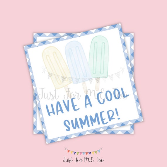 Summer Printable Tags Have a Cool Summer Instant Download - Etsy