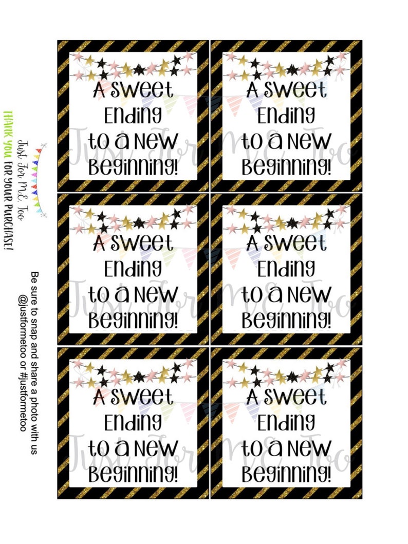 New Year's Eve Printable Tag, Instant Download, Gift Tag, 2022 Gift Tag ...