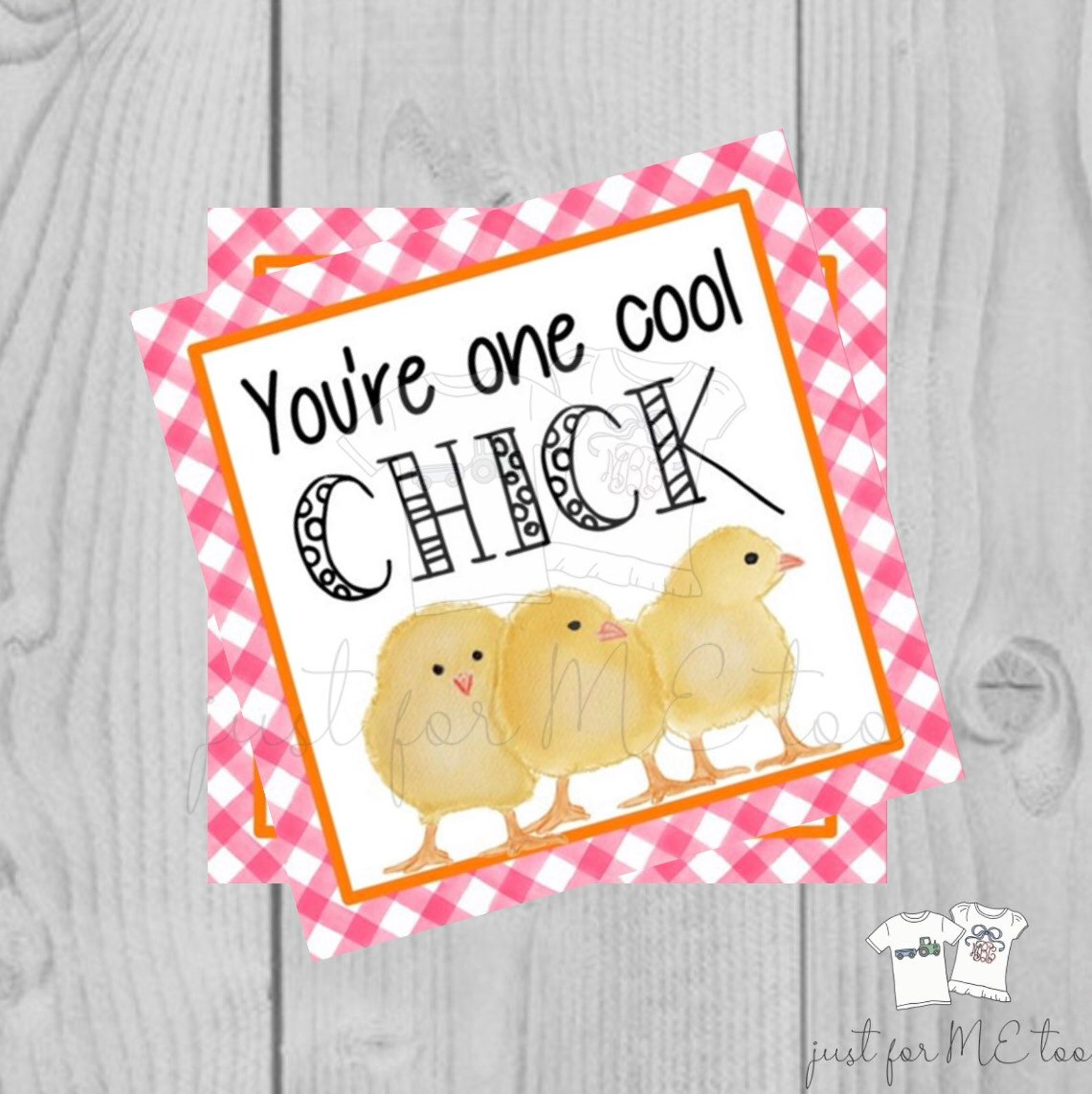 Easter Printable Tag Bundle, Easter Digital Tags, Chick Tag, You're One ...