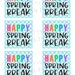 Happy Spring Printable Tag Bundle, Spring Digital Tags, Spring Break ...