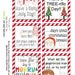 Christmas Lunchbox Notes Printable Tags, December Lunch Notes, School ...