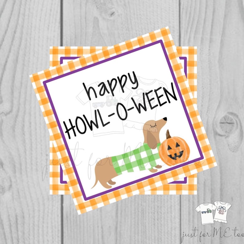 Halloween Dog Printable Tags Instant Download Halloween | Etsy