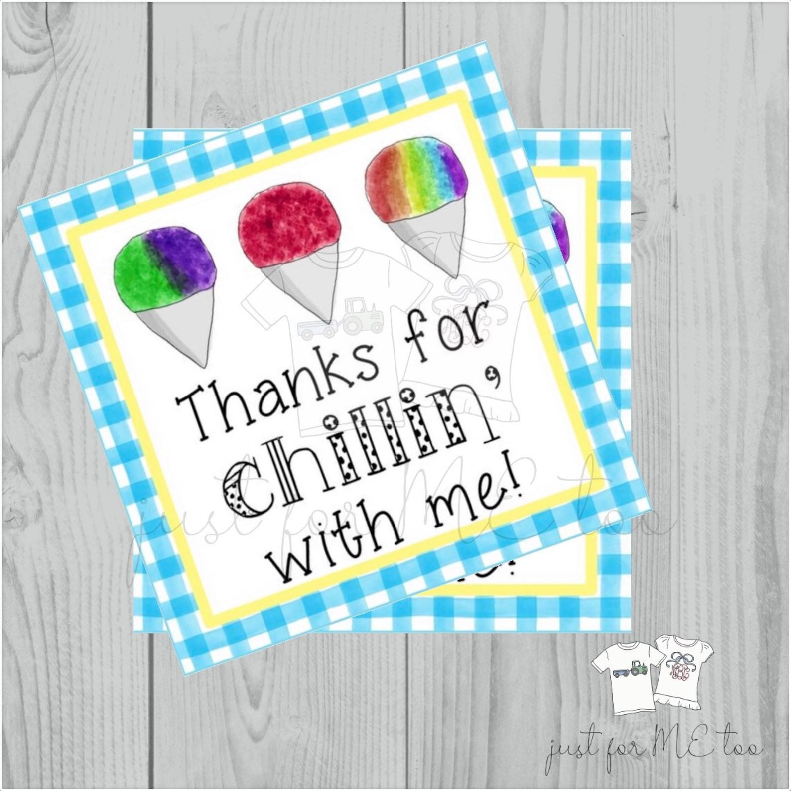 Instant Download Snow Cone Printable Tag, Instant Download, Printable ...