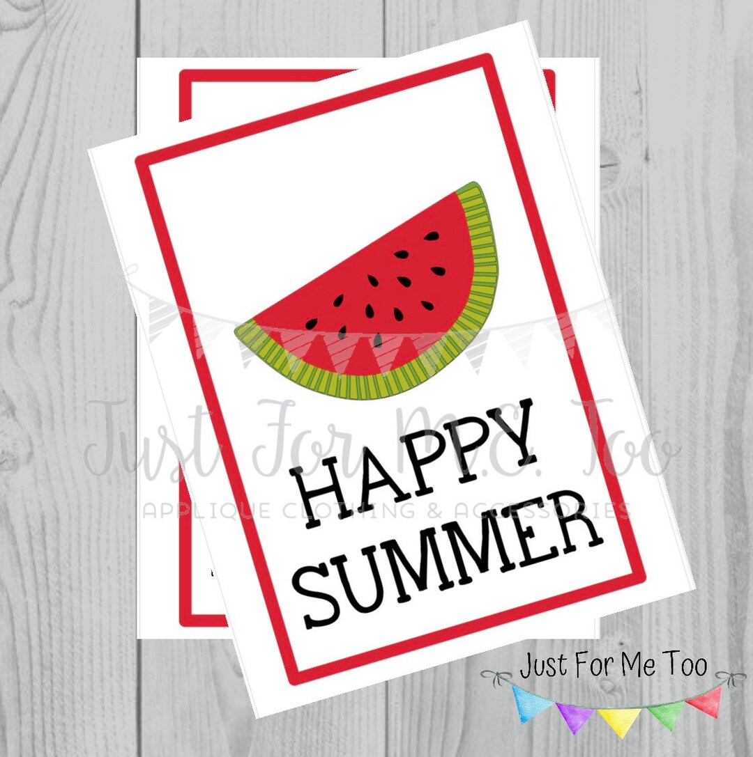 Instant Download Printable Watermelon Tag, Summer Party Tag, Watermelon ...