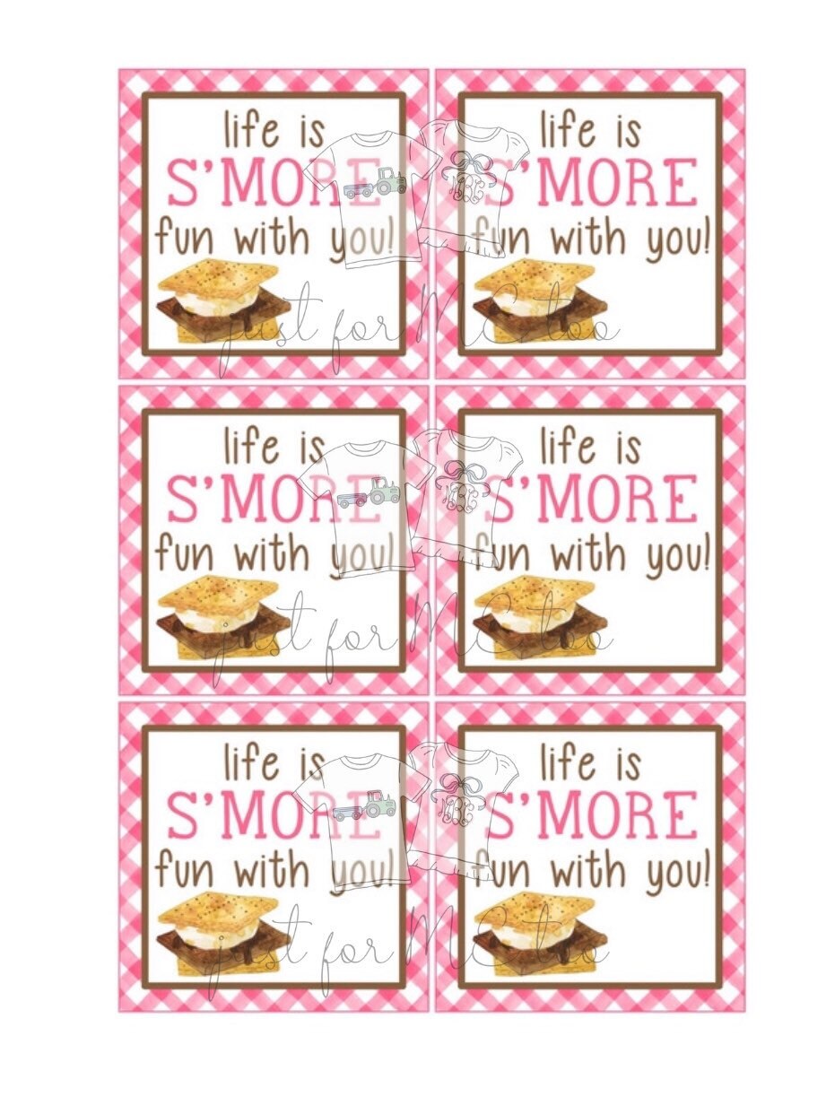 Free Printable Smore Tags Printable Templates