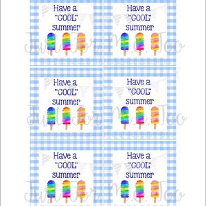 Summer Printable Tags, Have a Cool Summer, Instant Download, Summer ...
