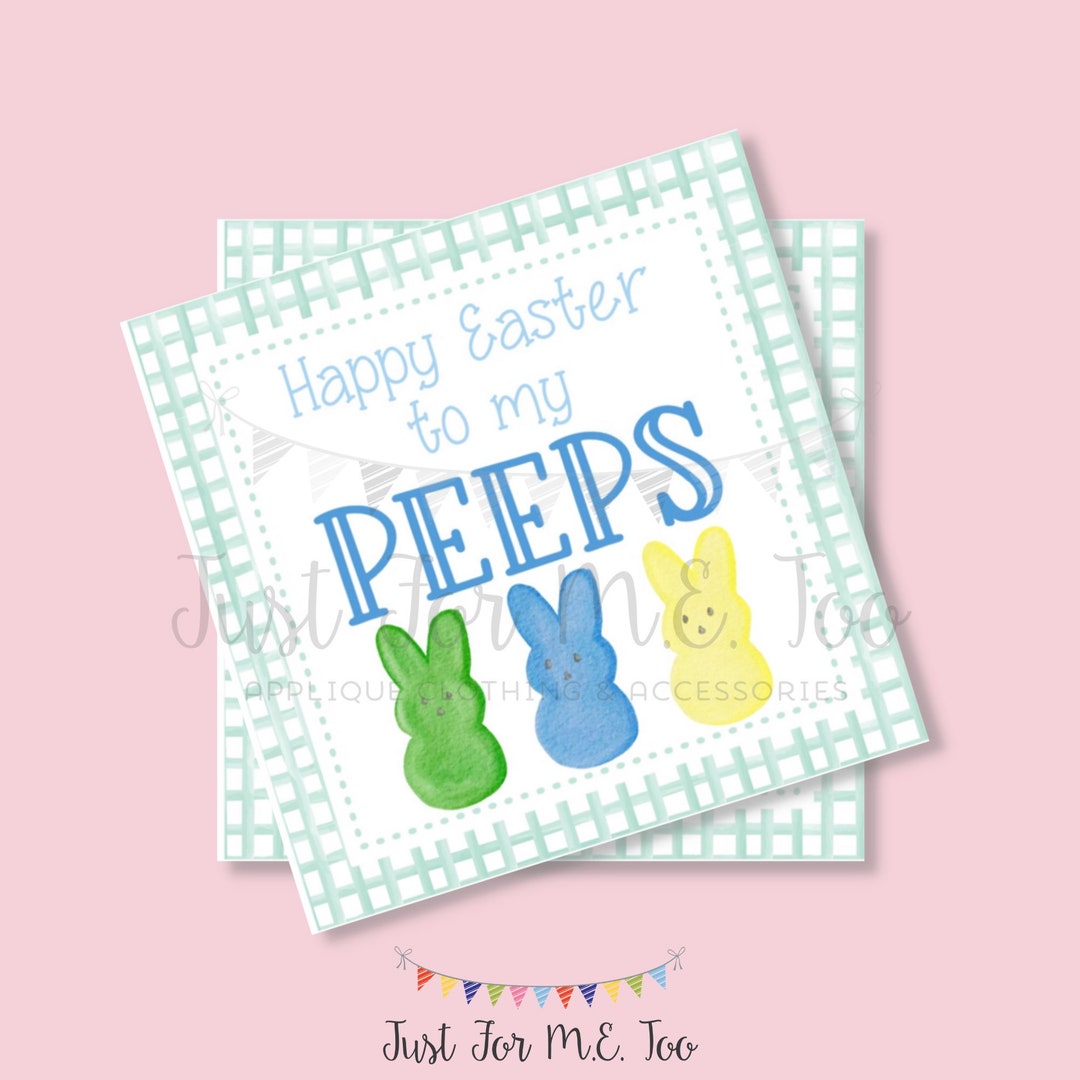 Easter Printable Tag Bundle, Easter Digital Tags, Bunny Tag, Happy ...