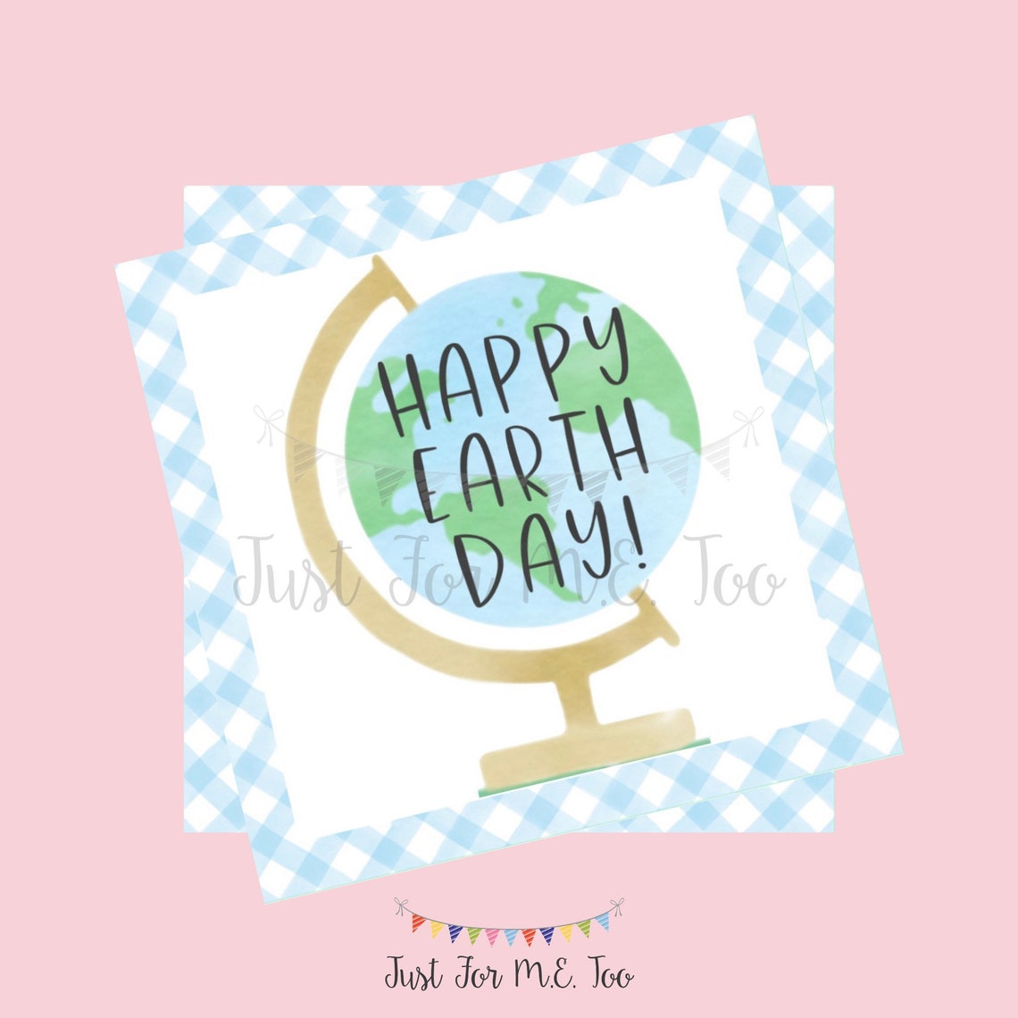 Earth Day Printable Tag Earth Day Happy Earth Day Printable | Etsy