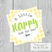 Happy Printable Tags, Instant Download, Friend Tags, Square Gift Tags ...