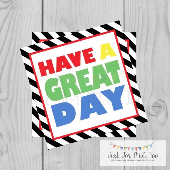 Happy Day Printable Tags Instant Download Friend Tags - Etsy