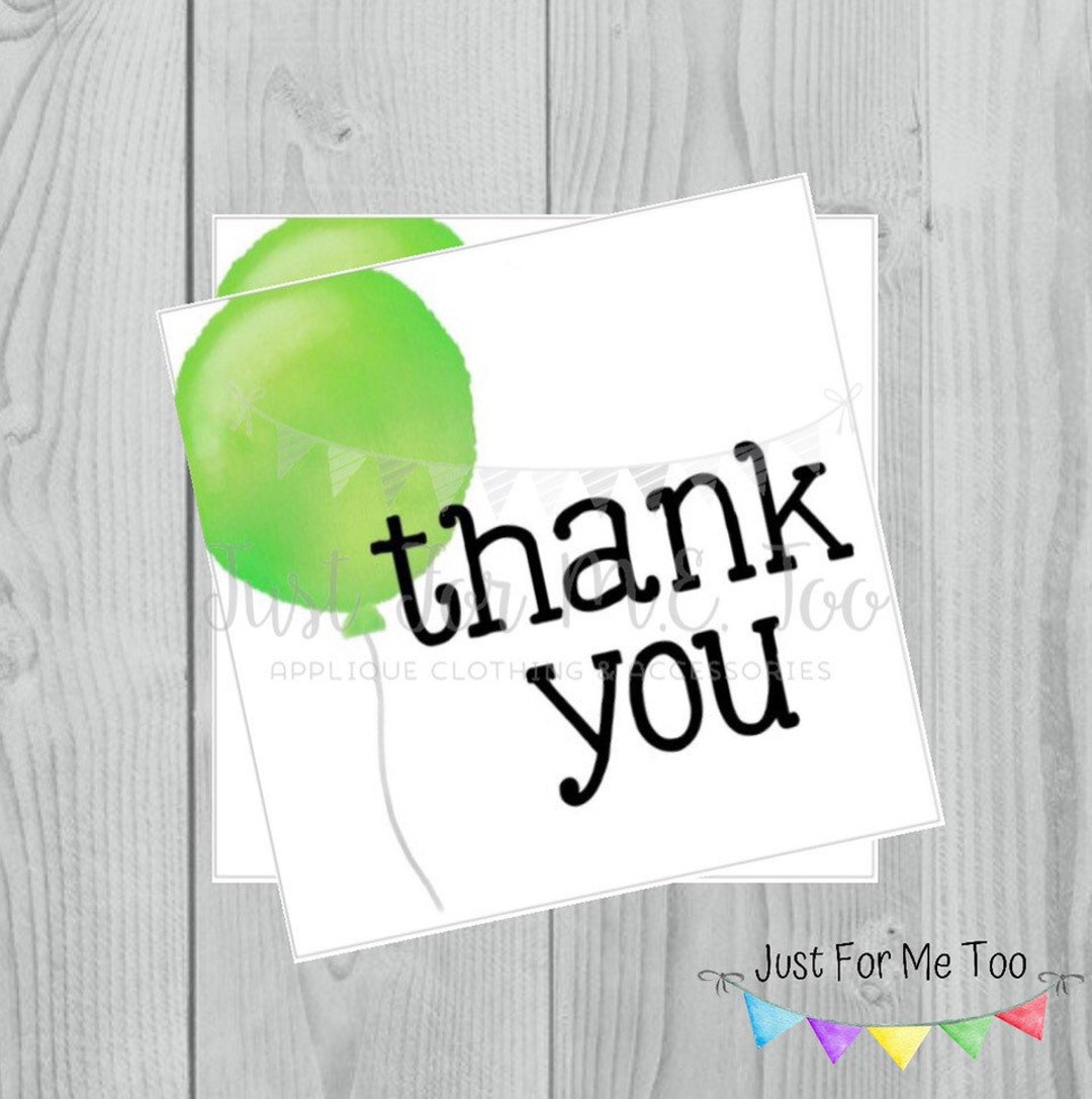 Instant Download Printable Thank You Tags, Printable Thank You Party ...