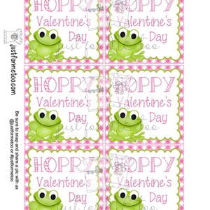 Valentine Printable Tags, Instant Download, Valentine's Day Tag, Square ...