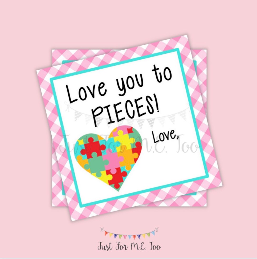 Valentine Printable Tags, Instant Download, Valentine's Day Tags, Heart ...