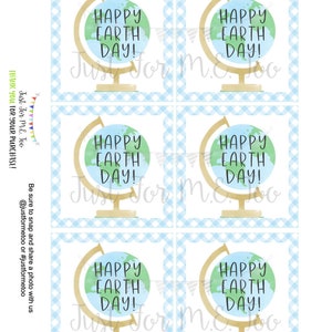 Earth Day Printable Tag, Earth Day, Happy Earth Day, Printable Tag ...