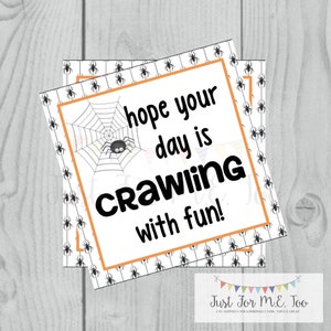 October Printable Tag Bundle, Digital Tags, Gift Tag, Happy Fall Tag ...