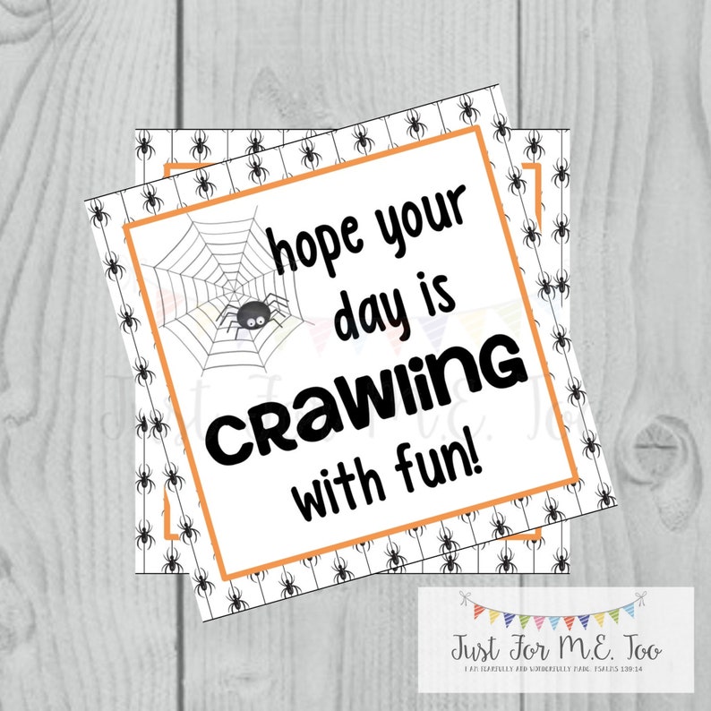 October Printable Tag Bundle Digital Tags Gift Tag Happy | Etsy