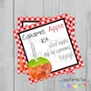 Caramel Apple Printable Tags, Caramel Apple Kit, Instant Download, Fall ...