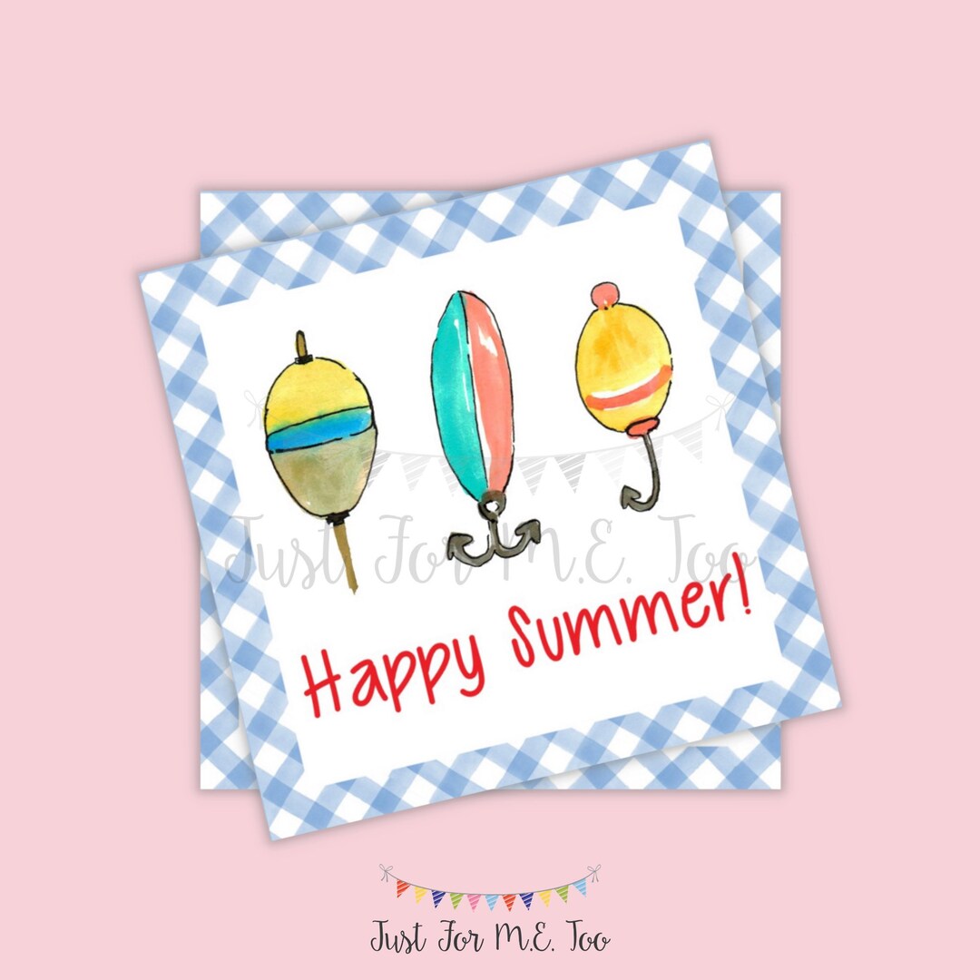 Printable Tags, Instant Download, Summer Tags, Square Gift Tags, End of ...