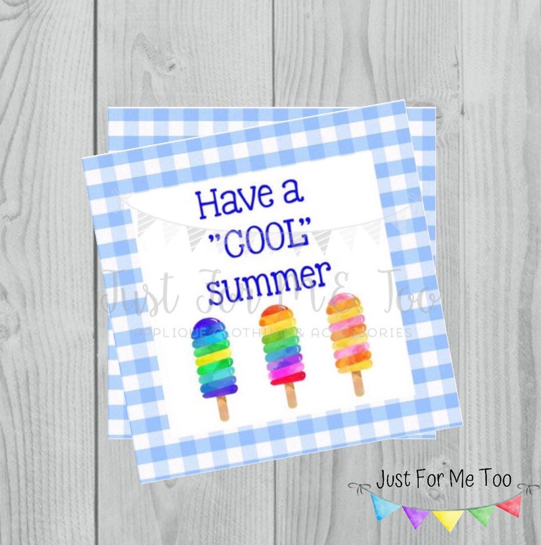 Summer Printable Tags, Have a Cool Summer, Instant Download, Summer ...