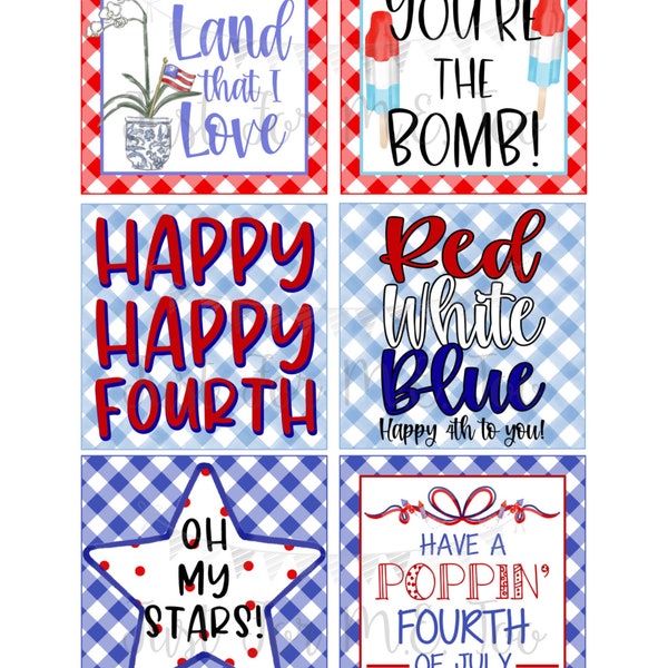 4th of July Thank You Cards - Etsy