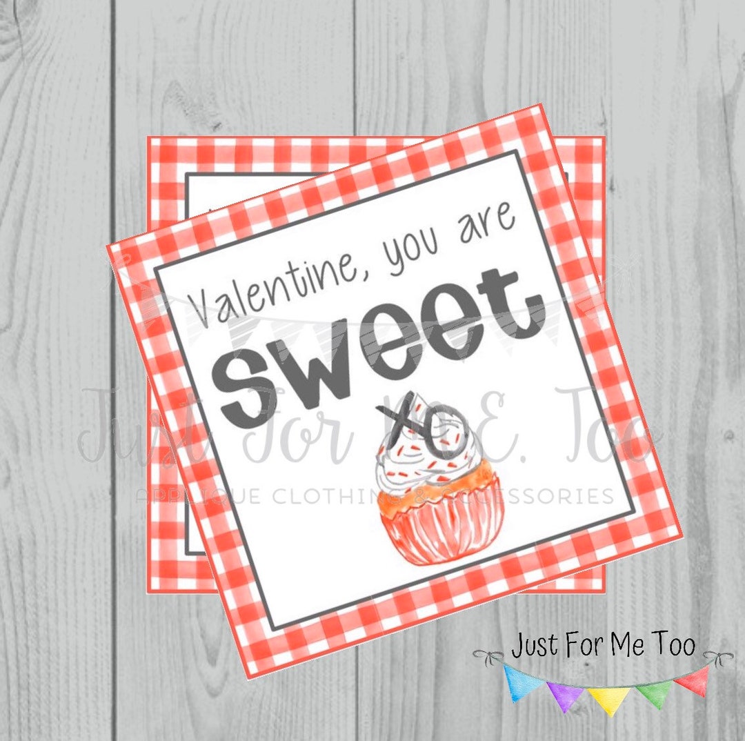 Valentine Printable Tags, Instant Download, Valentine's Day Tags ...