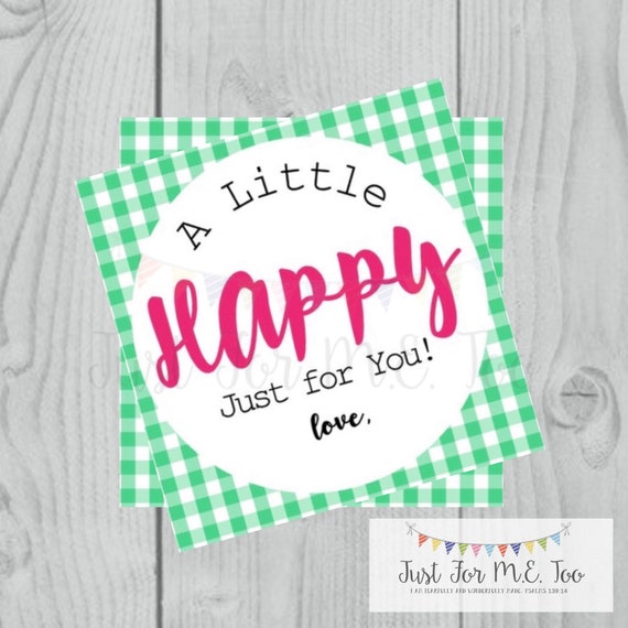 Happy Printable Tags Instant Download Friend Tags Square - Etsy