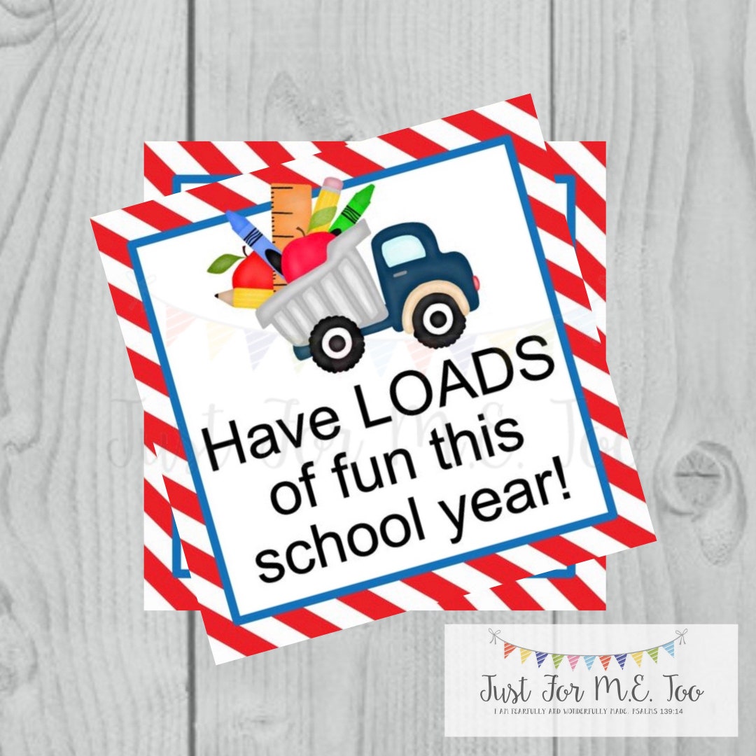 Back to School Printable Tags, Back to School, First Day of School Tags ...