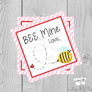 Valentine Printable Tags, Instant Download, Valentine's Day Tags ...