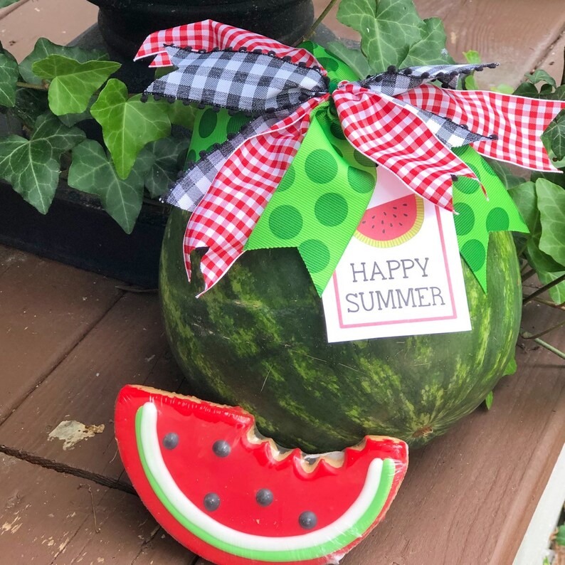 Instant Download Printable Watermelon Tag Summer Party Tag - Etsy