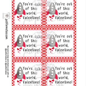 Valentine Printable Tags, Instant Download, Valentine's Day Tags ...
