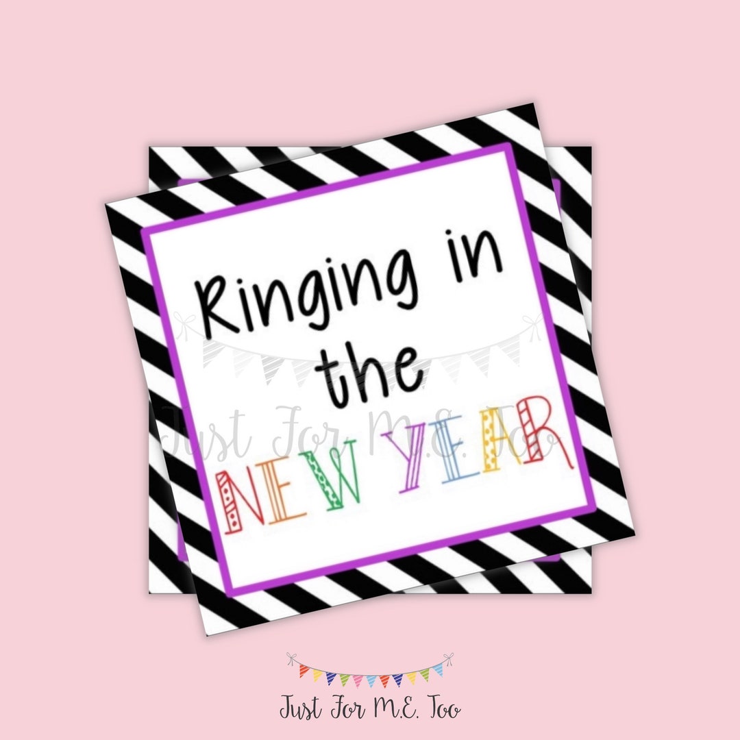 Happy New Year Printable Tag, Instant Download, Gift Tag, 2022 Gift Tag ...
