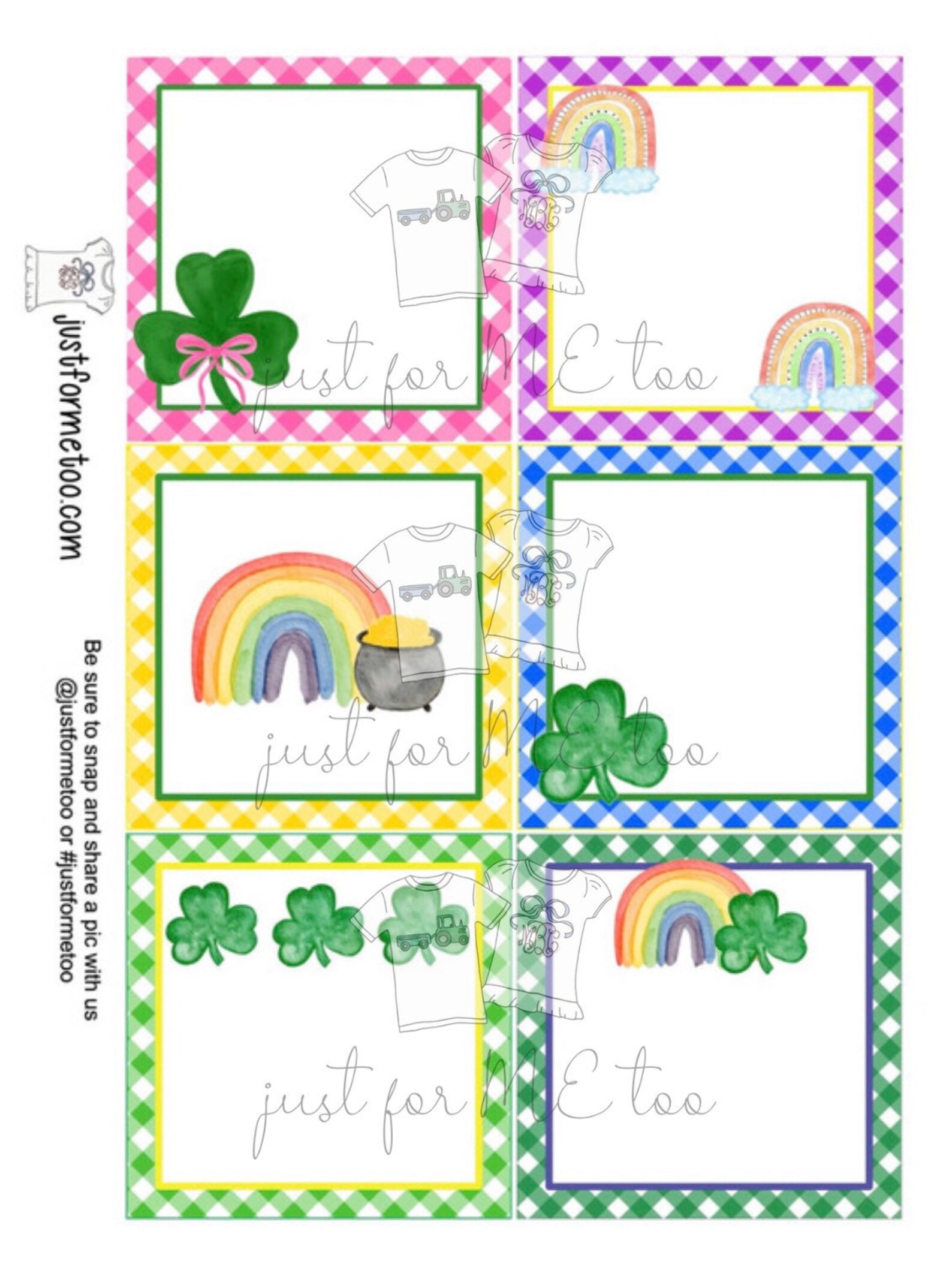 March Printable Tags Instant Download Spring Blank Tags - Etsy