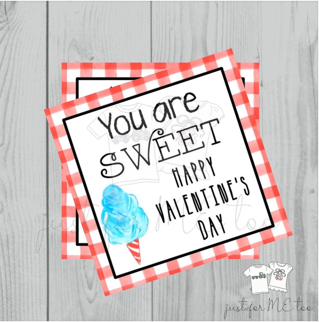 Valentine Printable Tags, Instant Download, Valentine's Day Tags ...