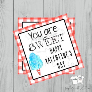 Valentine Printable Tags, Instant Download, Valentine's Day Tags ...