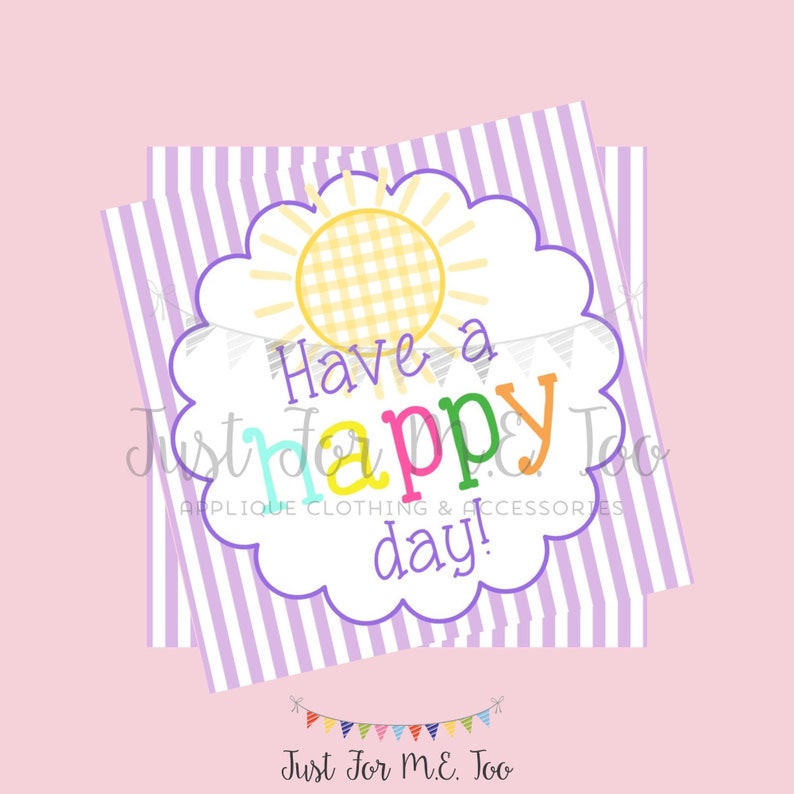 Happy Day Printable Tags Instant Download Friend Tags - Etsy