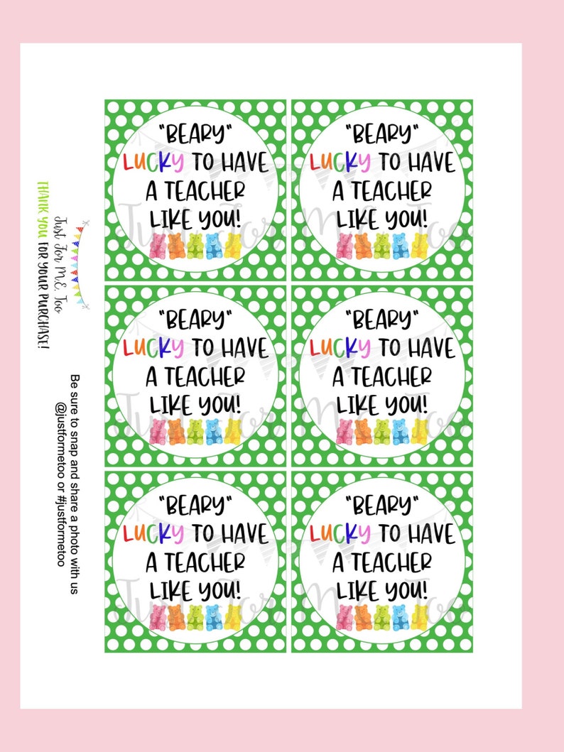 St. Patrick's Day Printable Tags, Instant Download, Pot of Gold Tags ...