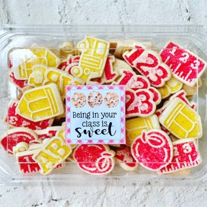 Back to School Printable Tags, Instant Download, Teacher Tags, Square ...