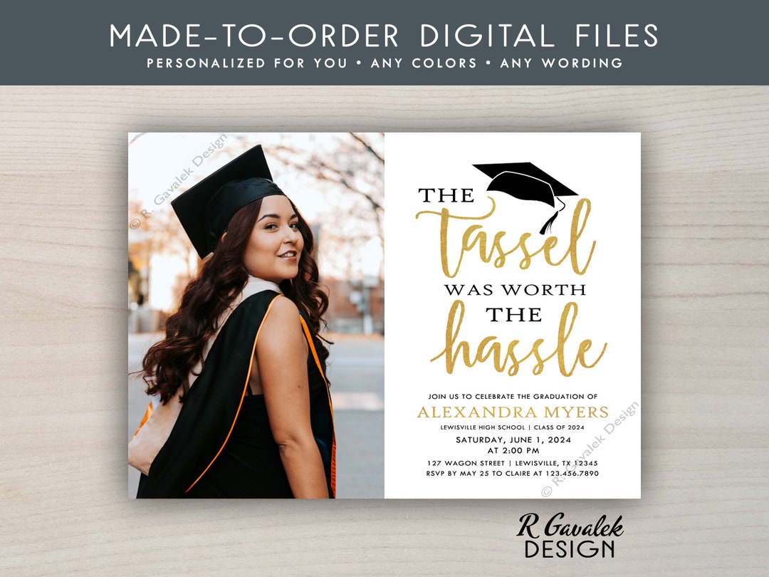 Graduation Party Invitation Personalized Printable Photo Graduation ...