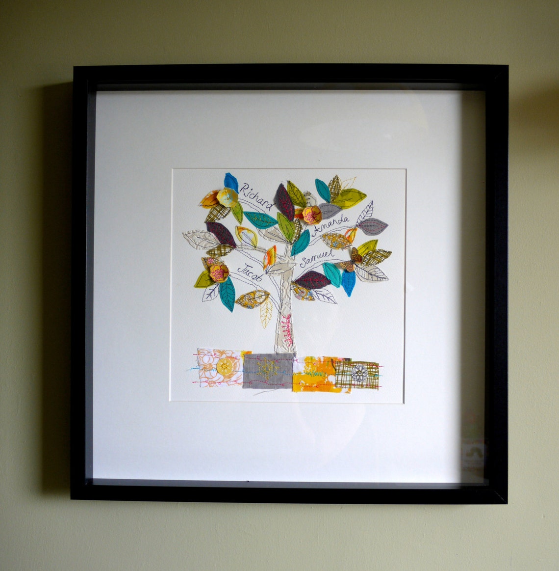 Family Tree- Mixed Media Original Art - Etsy