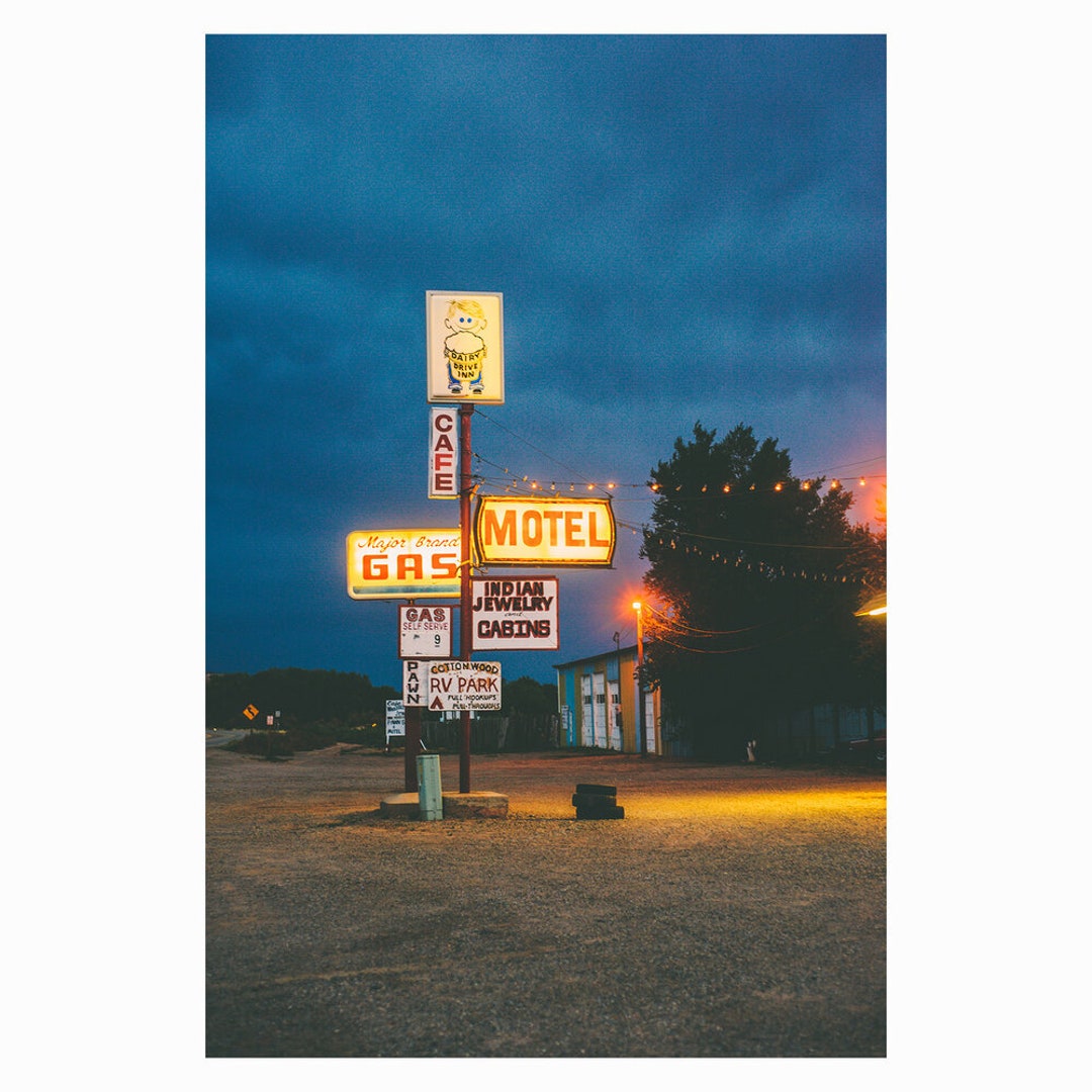 Motel America Retro Fine Art Photography Print Landscape - Etsy