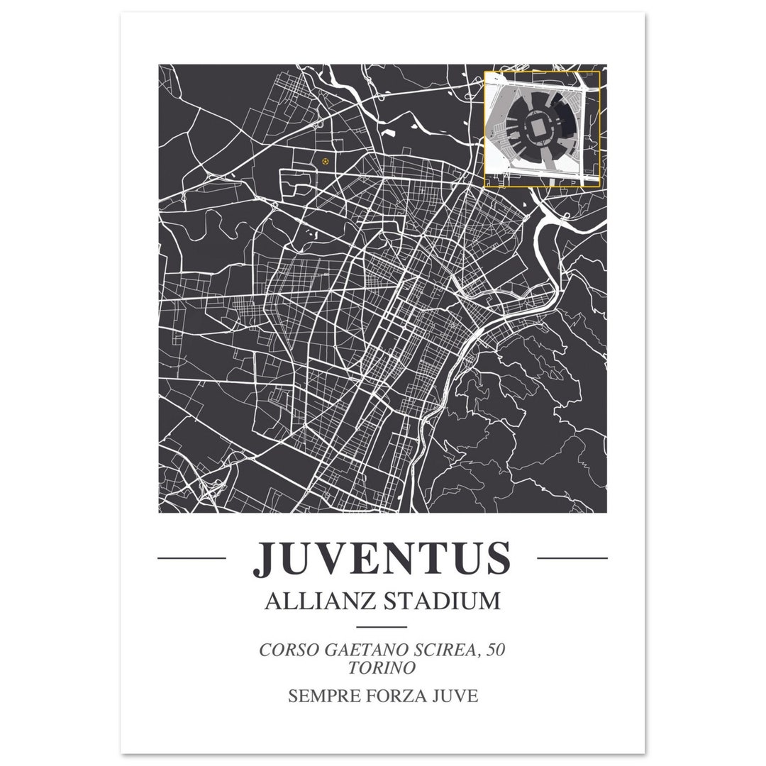 Poster Stadium Juventus italian Football - Etsy